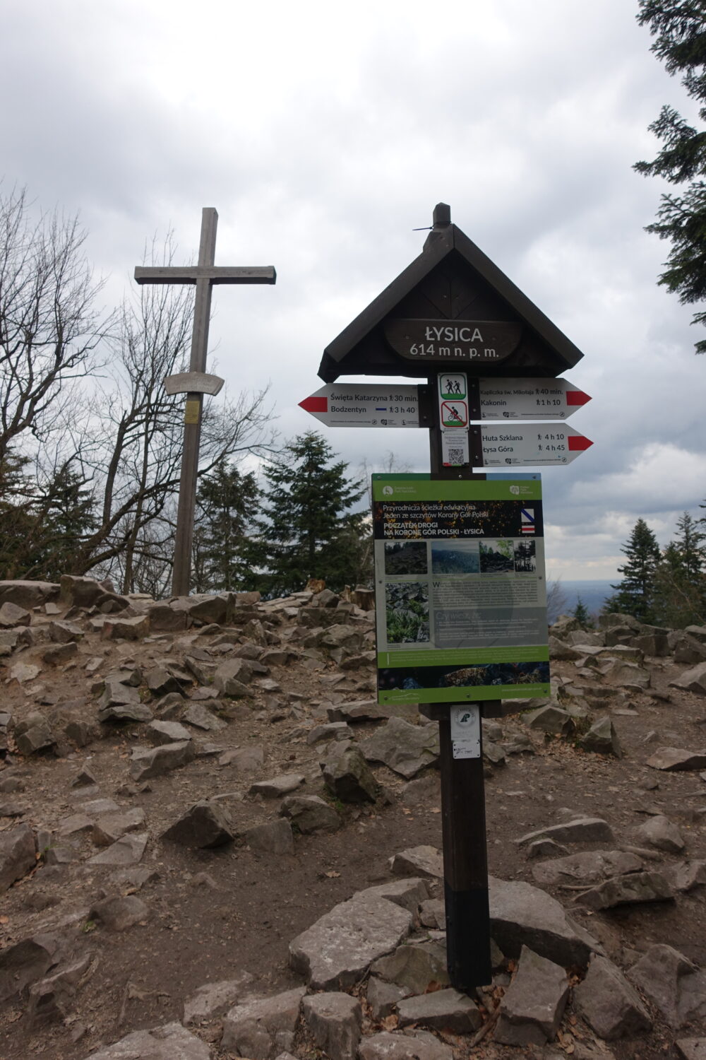 Łysica - parking i szlak | Święta Katarzyna - Góry Świętokrzyskie