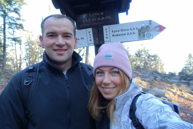 Łysica - parking i szlak | Święta Katarzyna - Góry Świętokrzyskie